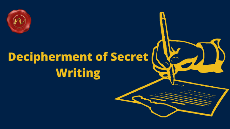 Decipherment of Secret Writing - Nyayik Vigyan